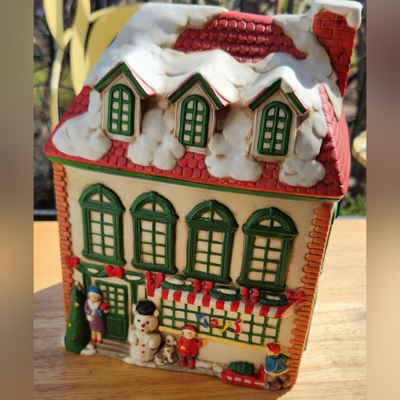 Christmas House Cookie Jar